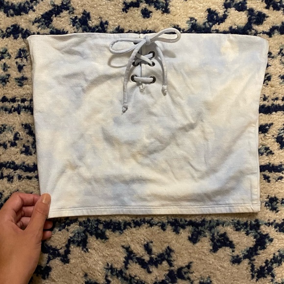 PacSun | Tops | Pacsun Tie Dye Lace Up Tube Top | Poshmark